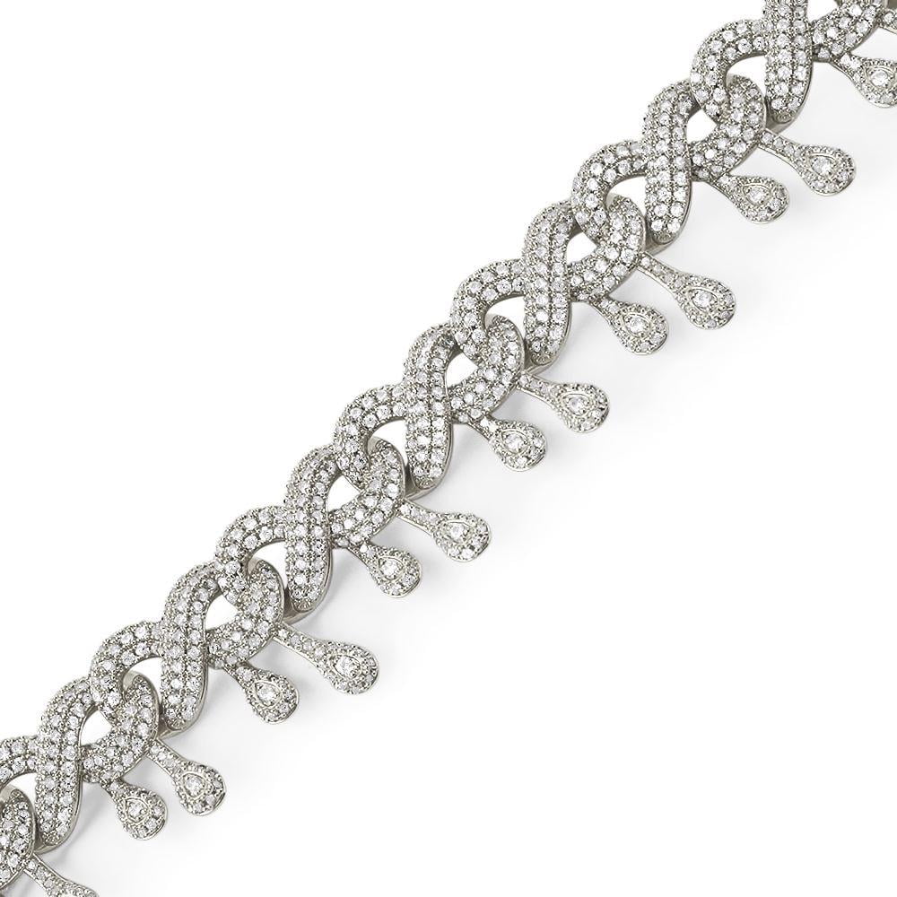 Drip Infinity Link CZ Hip Hop Iced Out Chain - Walmart.com