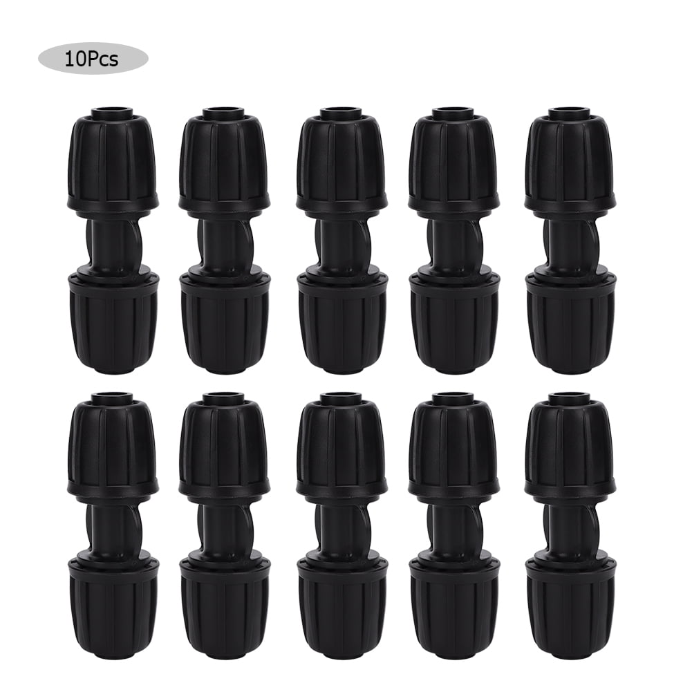 Drip Irrigation Adapter,10 Pack Straight Water Connector Garden ...