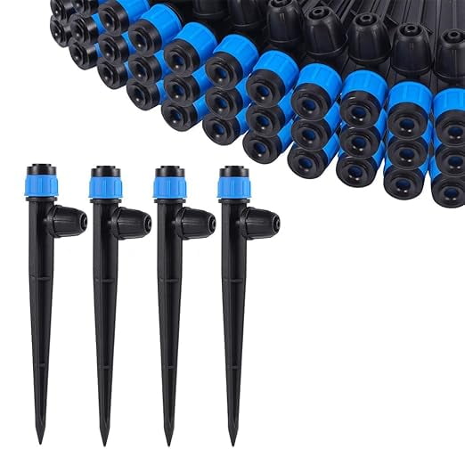 Drip Irrigation Emitters with Adjustable 360 Degree Water Flow ...