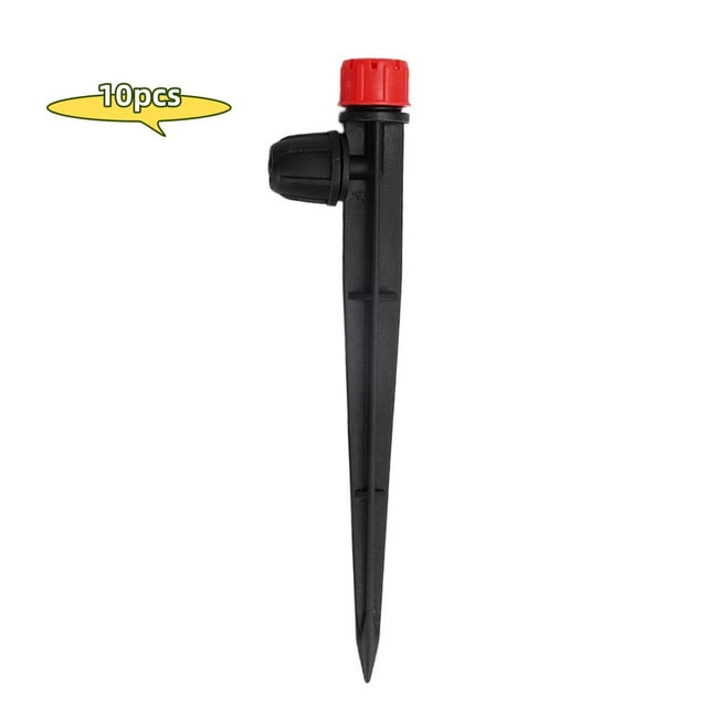 Drip Irrigation Emitters Adjustable with Stake for 1/4" Drip Irrigation ...