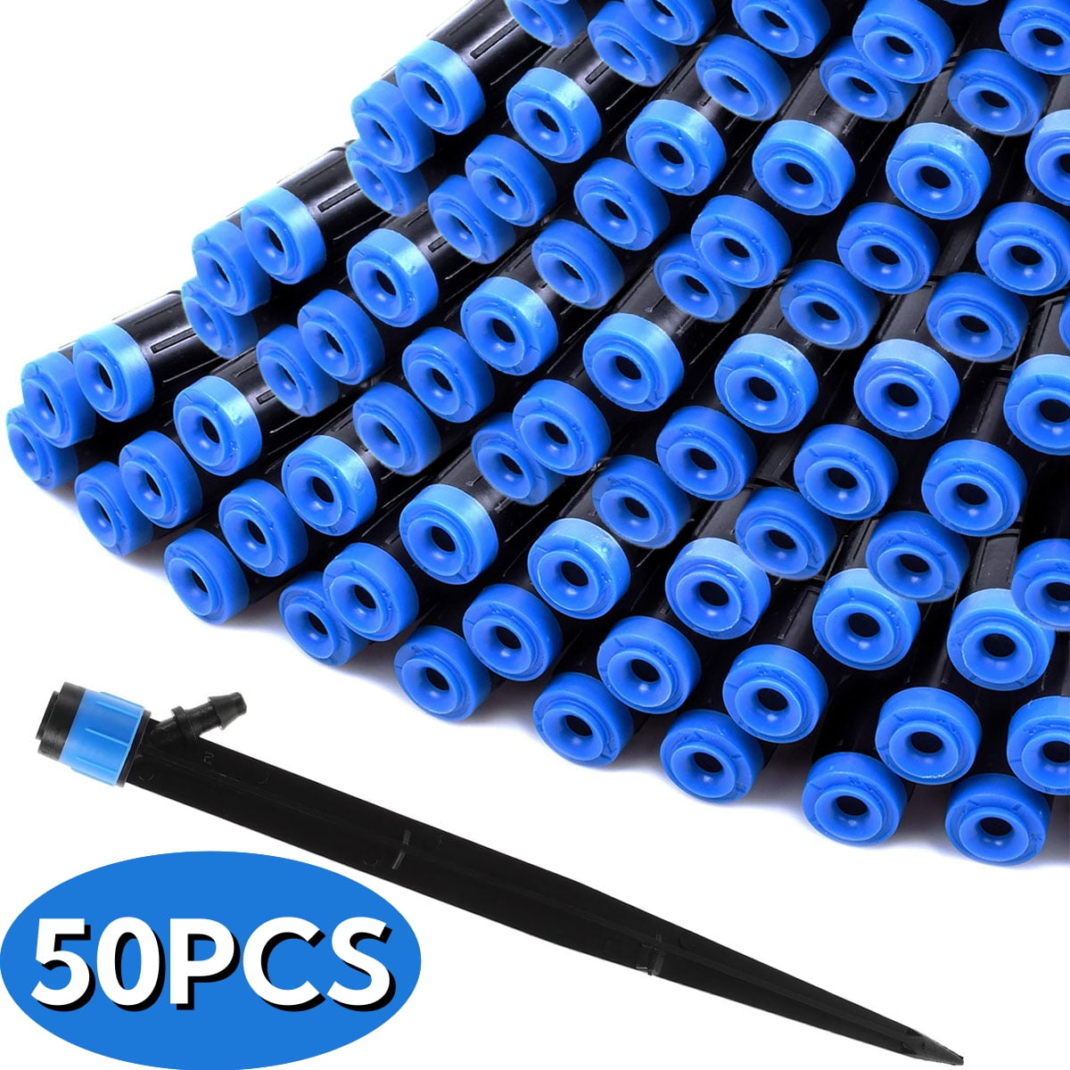 Drip Irrigation Emitters Fan Shape with Stake Water Flow Adjustable for ...