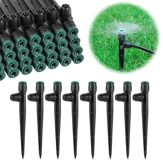 Drip Irrigation Emitters Sprayers for 1/4" Tubing, with Lock Barbed ...