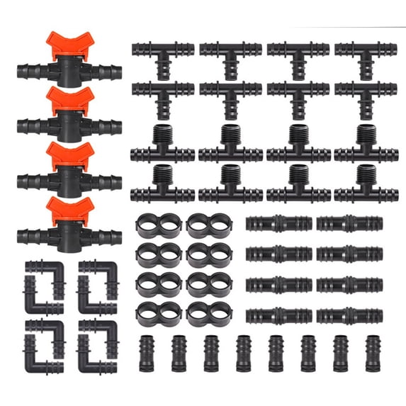 Drip Irrigation Fittings Kit Garden Drip Sprinkler Systems Water Hose ...