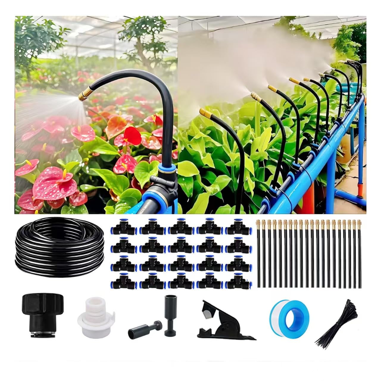 Drip Irrigation Kit,Automatic Garden Watering System with New Quick ...