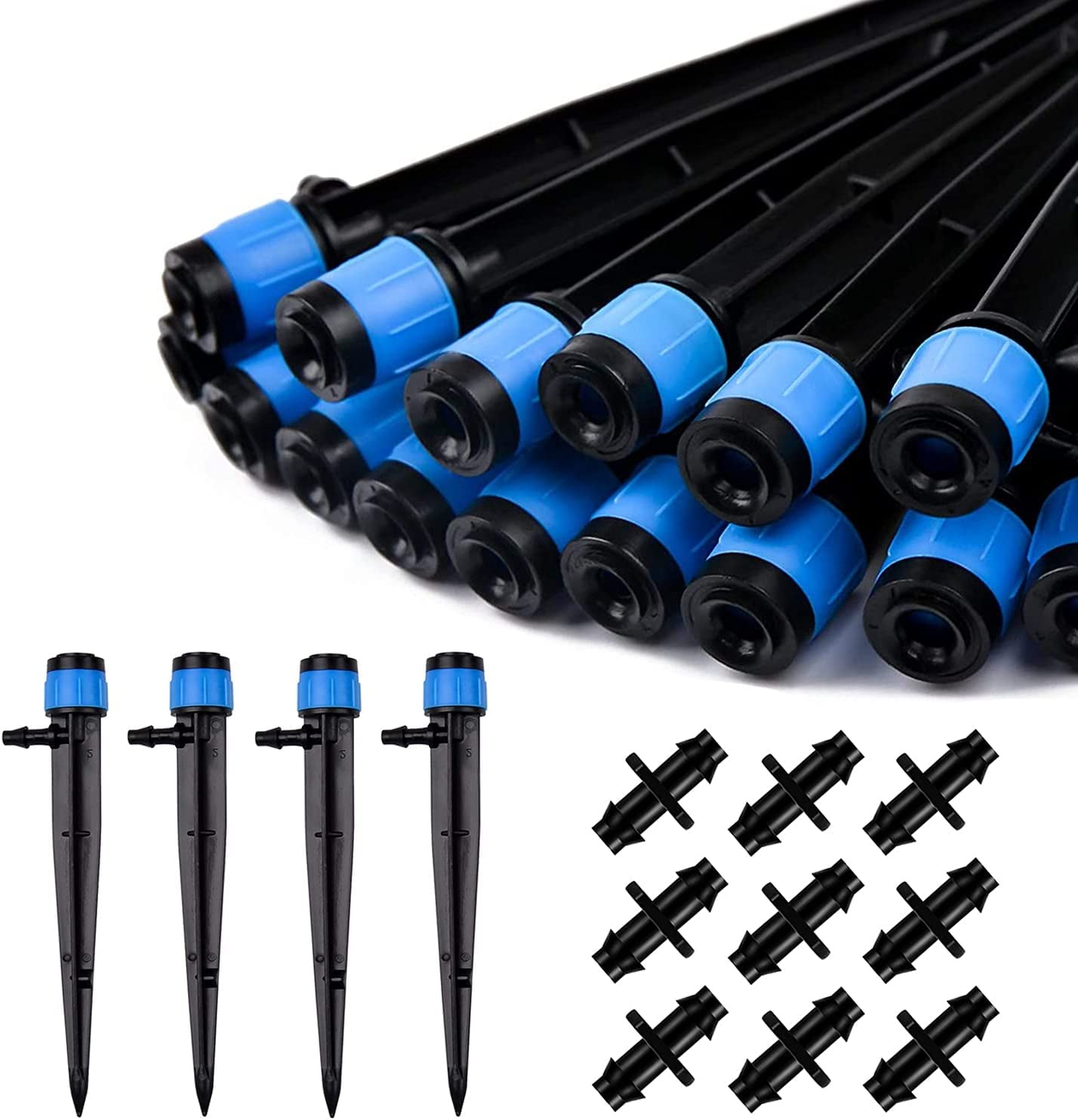 Drip Irrigation Spray Emitters 50pcs Drip Emitters for 1/4 Inch with ...