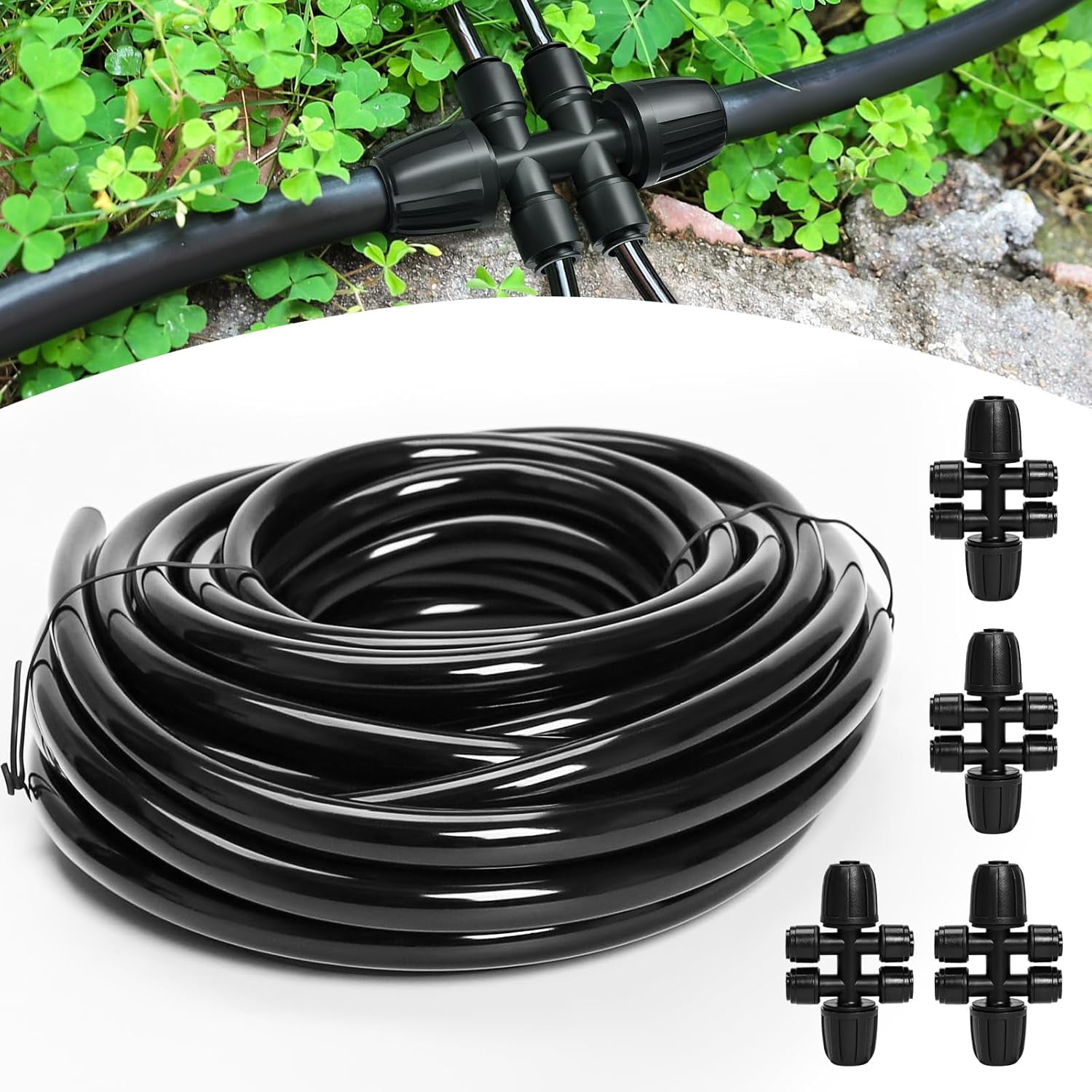 Drip Irrigation System, 230FT Garden Watering System with Quick-to ...