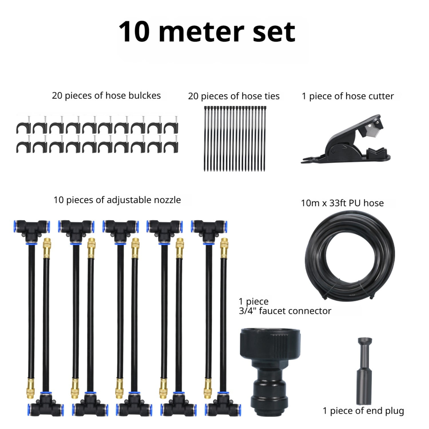 Drip Irrigation System with Quick Connector, Garden Watering System for ...