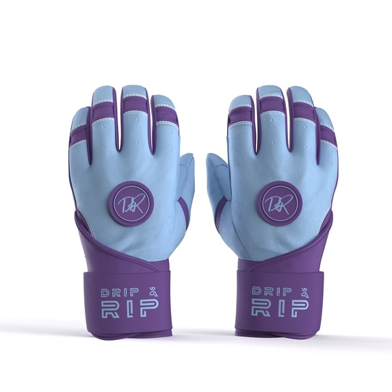 Drip & Rip Baller Series Premium Long Cuff Batting Gloves for Baseball ...
