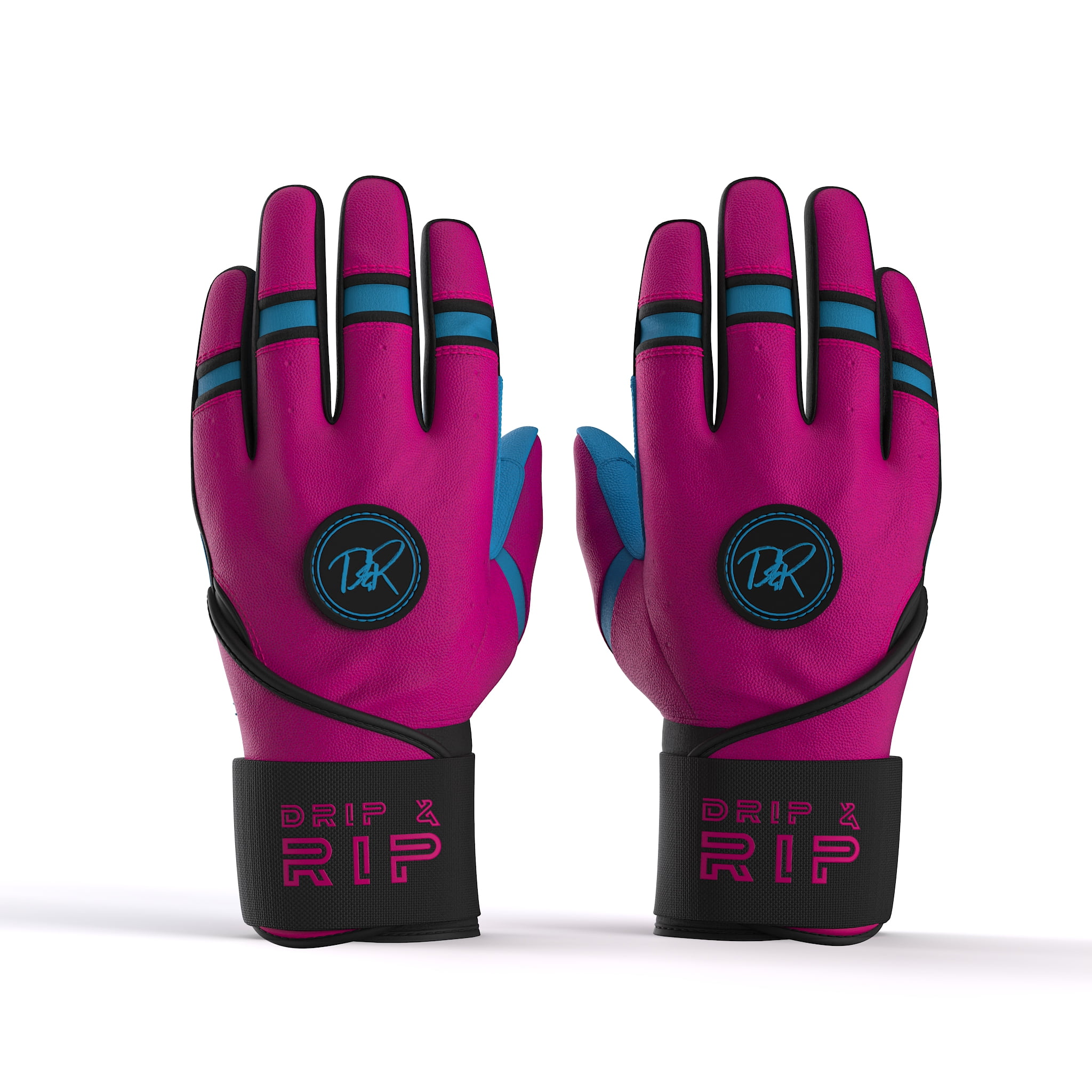 Drip & Rip Baller Series Premium Long Cuff Batting Gloves for Baseball ...