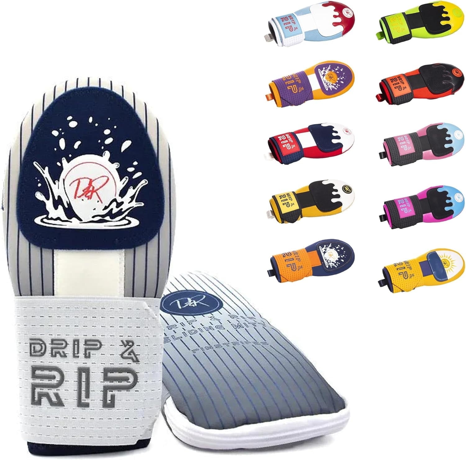 Drip & Rip Baseball Splash Series Sliding Mitt Youth (Pinstripes ...