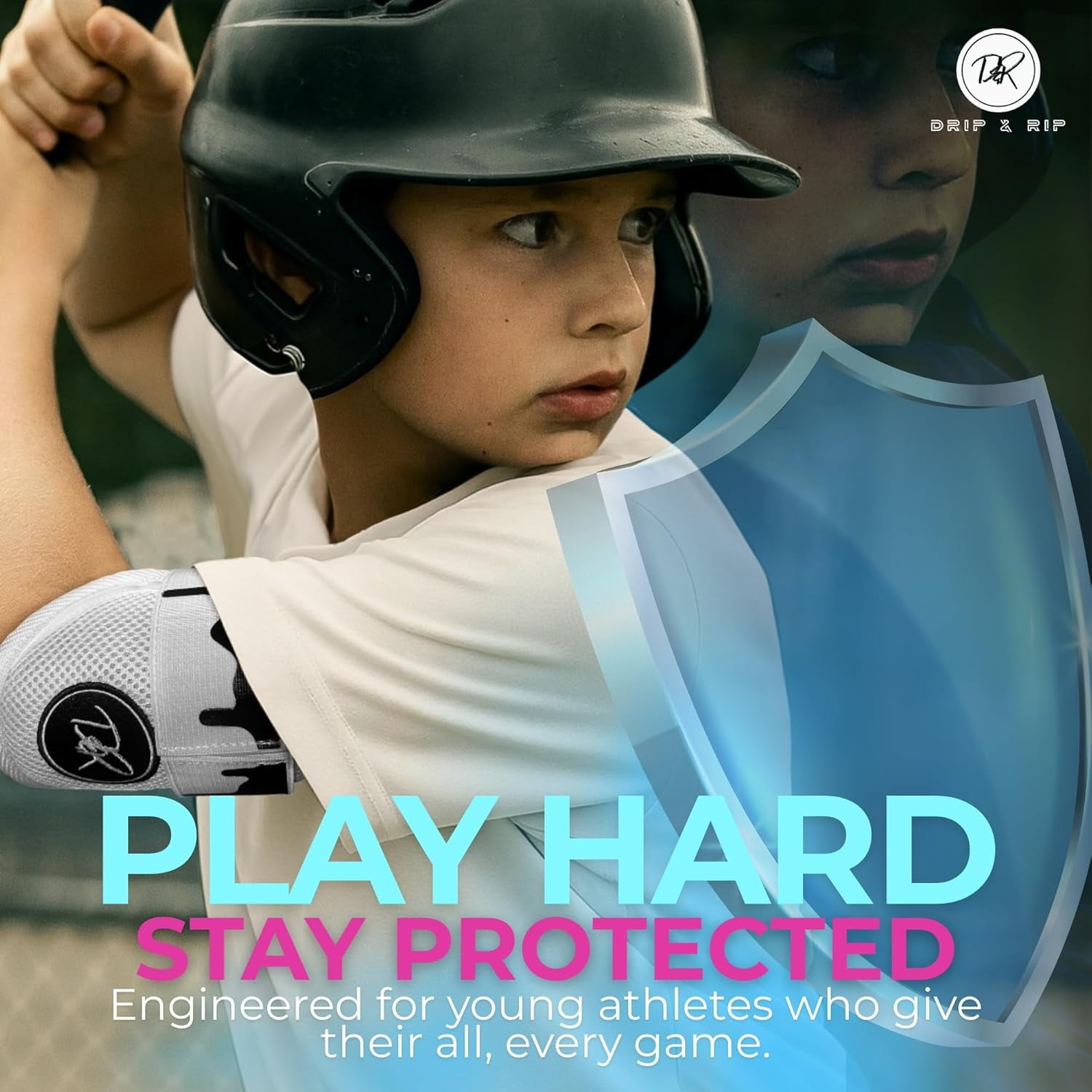 Drip and Rip - Youth Softball Elbow Guard - Baseball Batters - Baseball ...