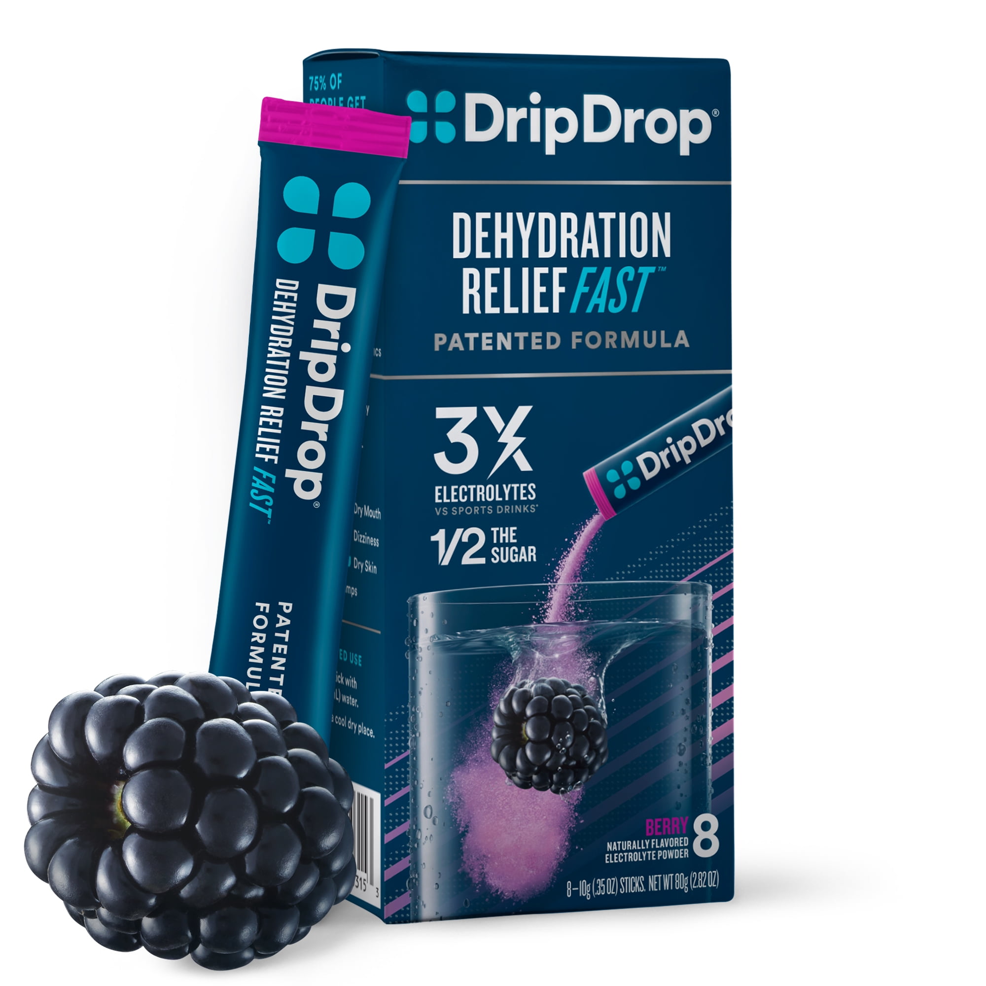 DripDrop Sugar-Free Hydration Electrolyte Powder, Fast Rehydration ...