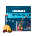 DripDrop Hydration Packets, Electrolyte Powder Drink Mix, Instant Flavoring Sticks, Fruit Punch ...