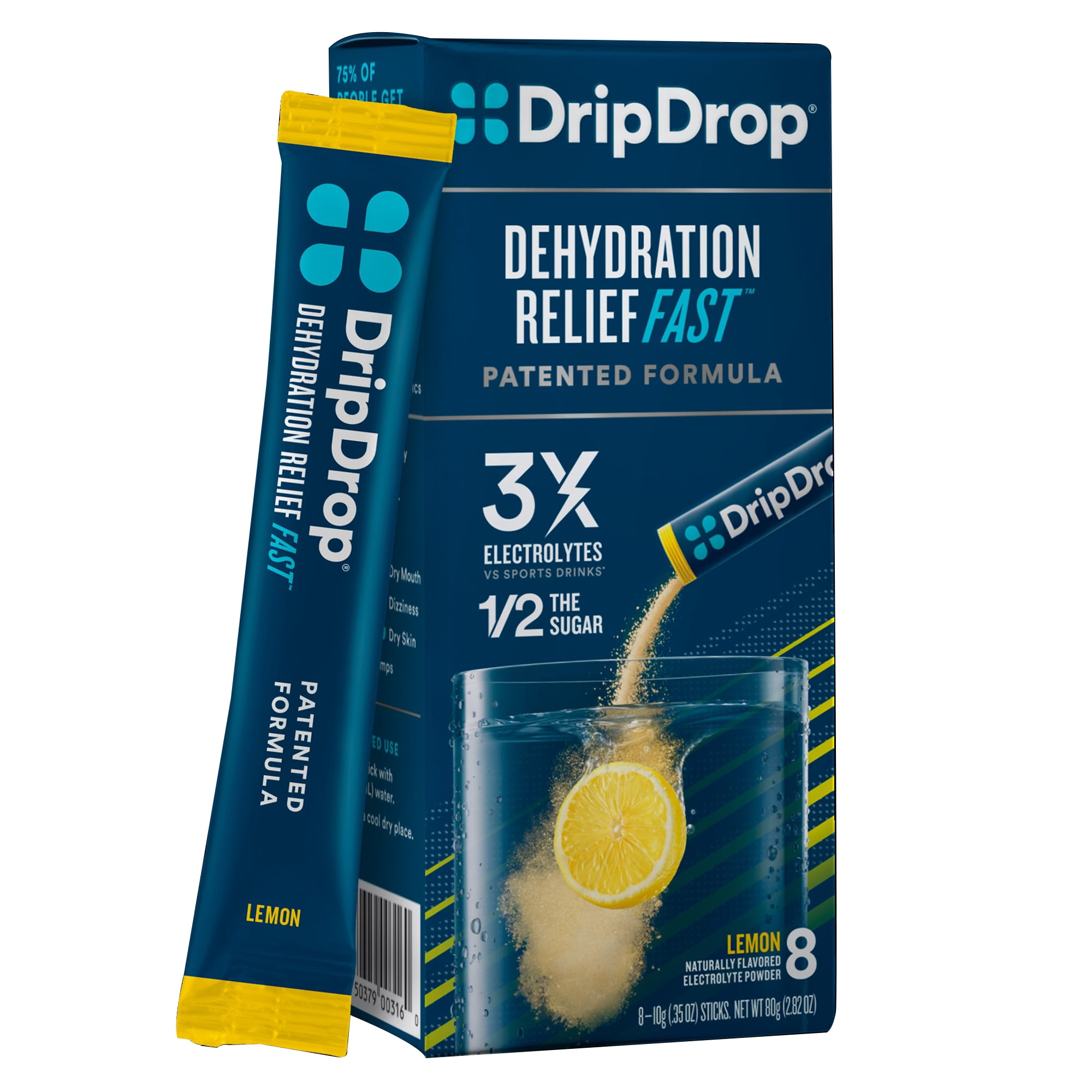 DripDrop Electrolyte Powder Drink Mix for Dehydration Relief Fast ...
