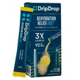DripDrop - Electrolyte Powder for Dehydration Relief Fast - Lemon - 8 ...