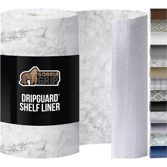 DripGuard Kitchen Cabinet Liner, Non Slip Drawer Shelf Protector for ...