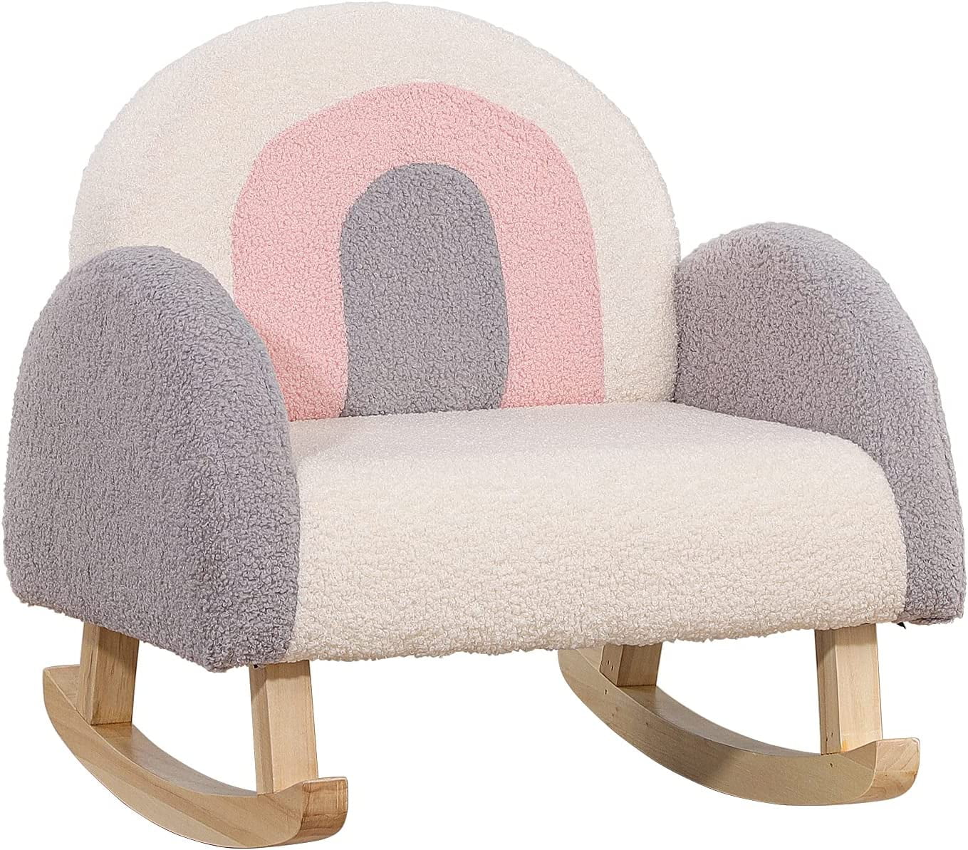 Dripex Childrens Rocking Chair, Upholstered Child Rocker, Kids Rocking ...