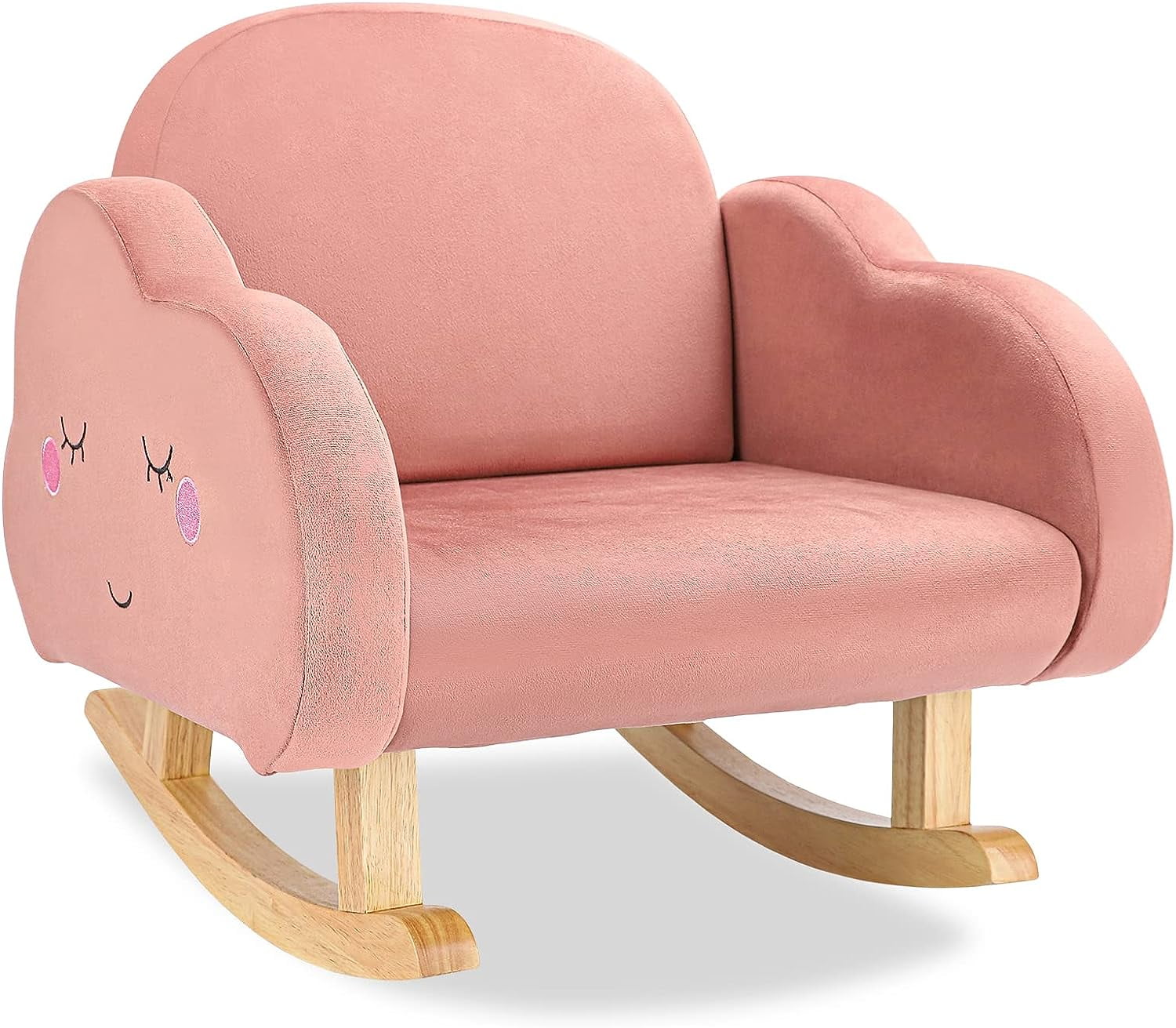 Dripex Toddler Rocking Chair, Kids Sofa with Solid Wood Frame, Anti ...