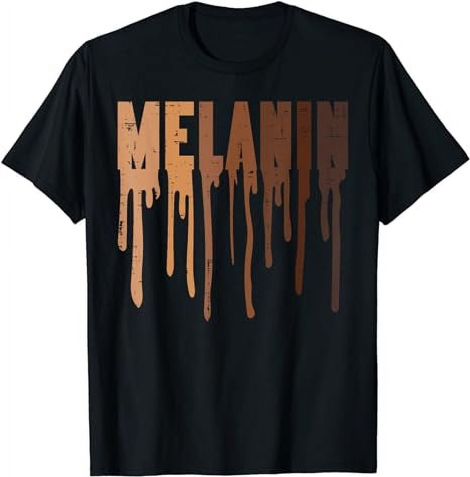 Drippin Melanin Black History Pride Black Lives Matter BLM T-Shirt ...