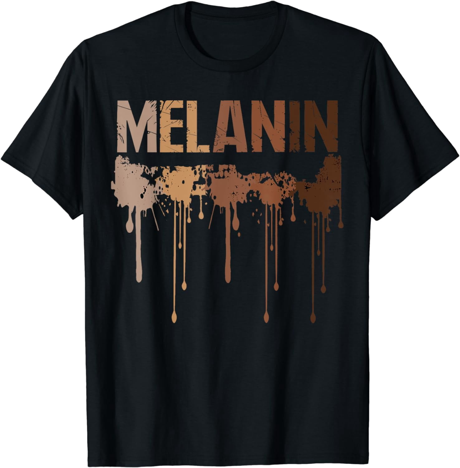 Drippin Melanin Tee for Man Women Pride Black Culture T-Shirt - Walmart.com