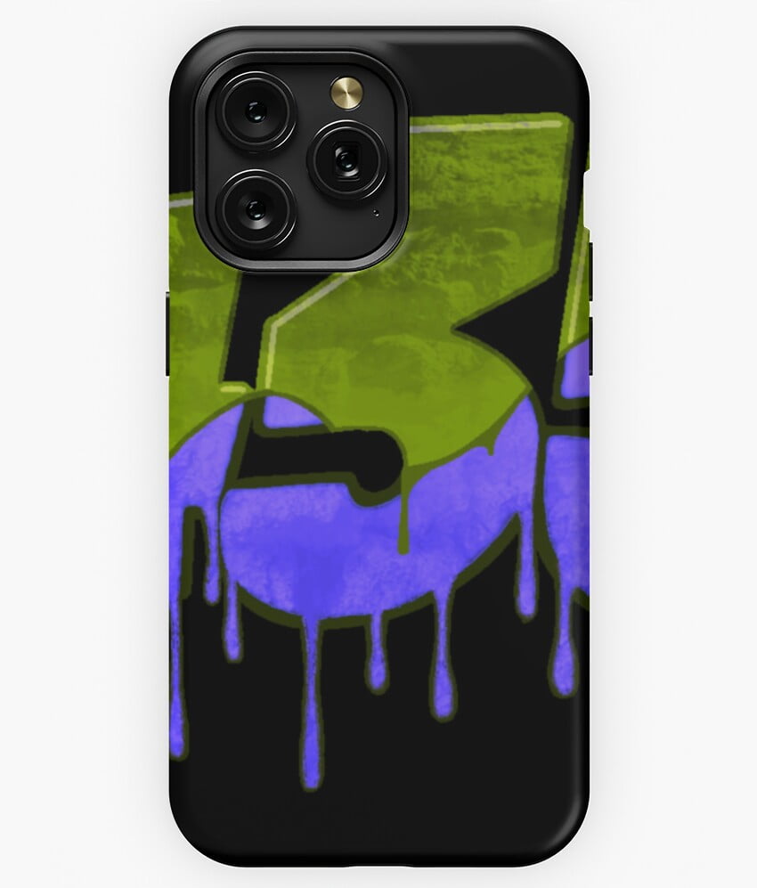Dripping 435 Green Purple Abstract G5085 Phone Case for iPhone17 16 15 ...