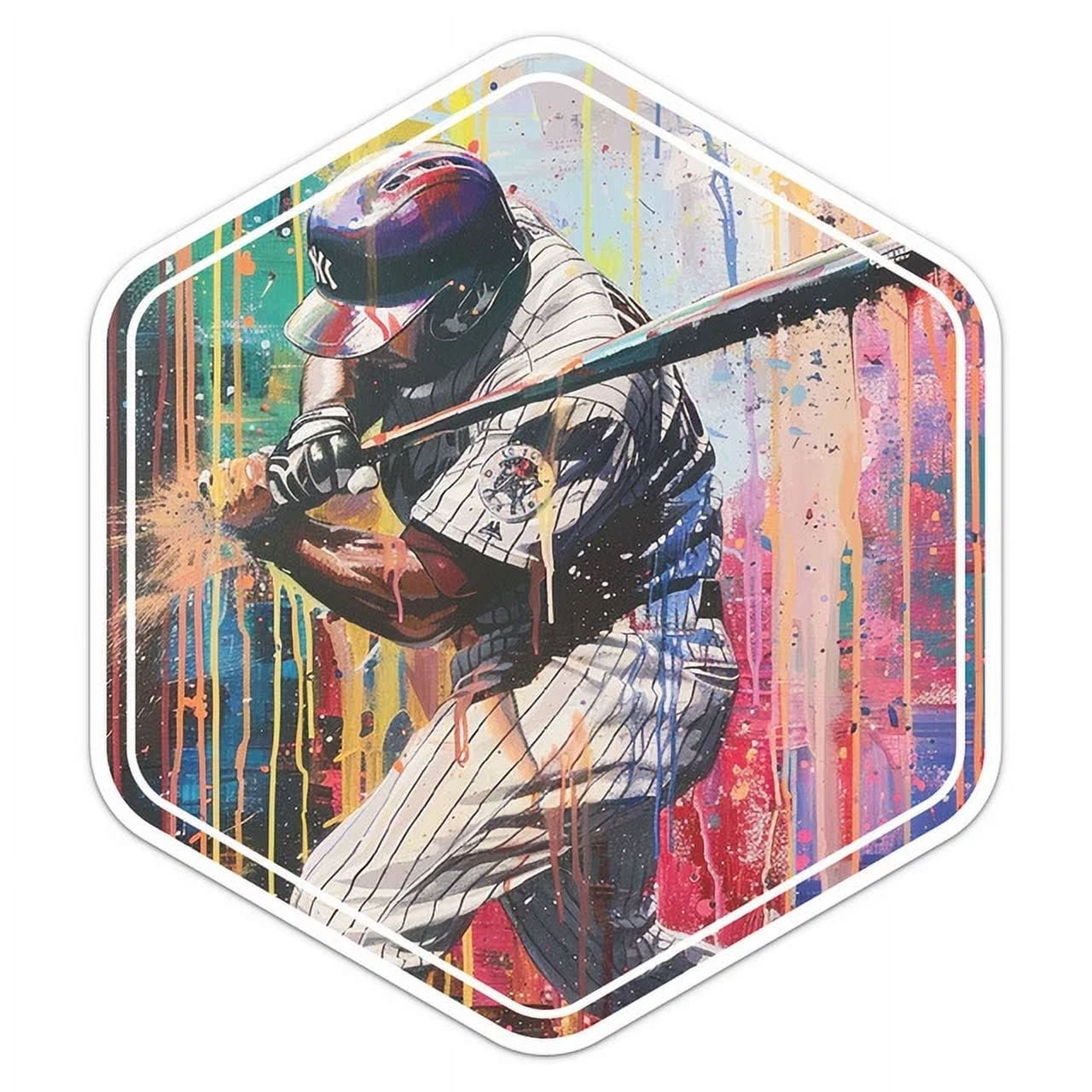 Dripping Baseball Sport Sticker Phone Decal Water Bottle Stickers Car ...