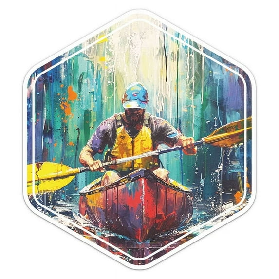 Dripping Canoeing Sport Sticker Phone Decal Water Bottle Stickers Car ...