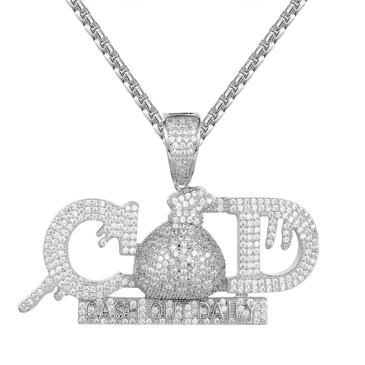 Dripping Cash Daily Money Dollar Bag Hip Hop Pendant Chain - Walmart.com