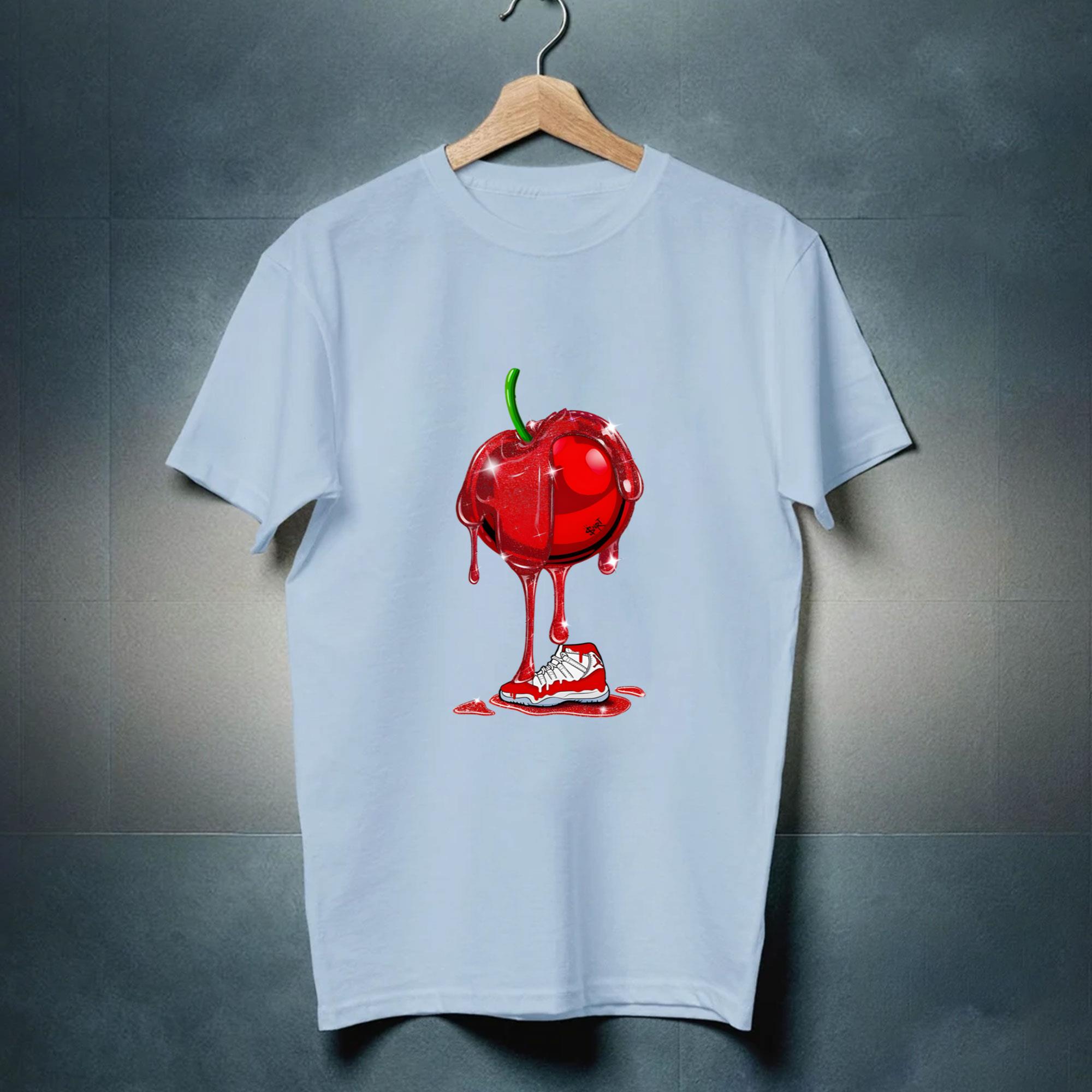 Dripping Cherries Unisex Tees - Sneaker Shirt To Match Red and White Sneakers-TH5074 - Walmart.com