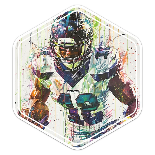 Dripping Football Sport Sticker Phone Decal Water Bottle Stickers Car ...