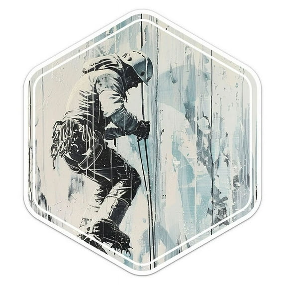 Dripping Ice Climbing Sport Sticker Phone Decal Water Bottle Stickers ...