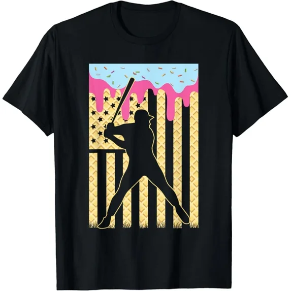Dripping Ice Cream Drip Youth Player Unisex S-5Xl T-Shirt - Walmart.com