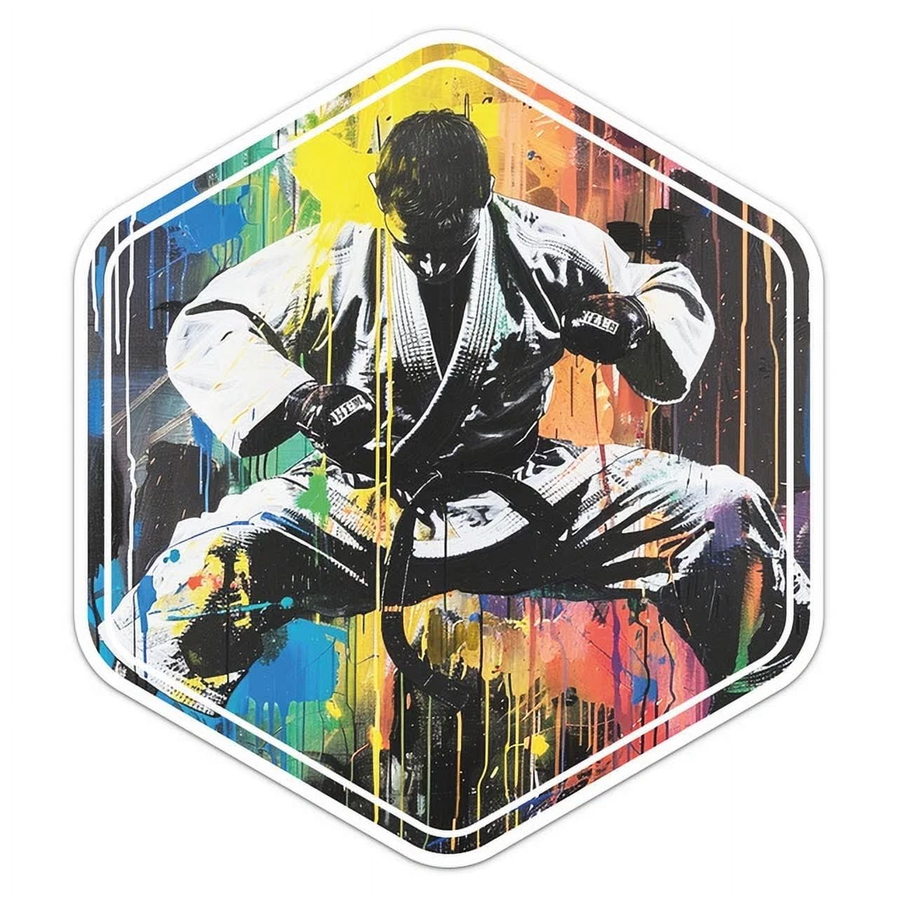 Dripping Judo Sport Sticker Phone Decal Water Bottle Stickers Car ...