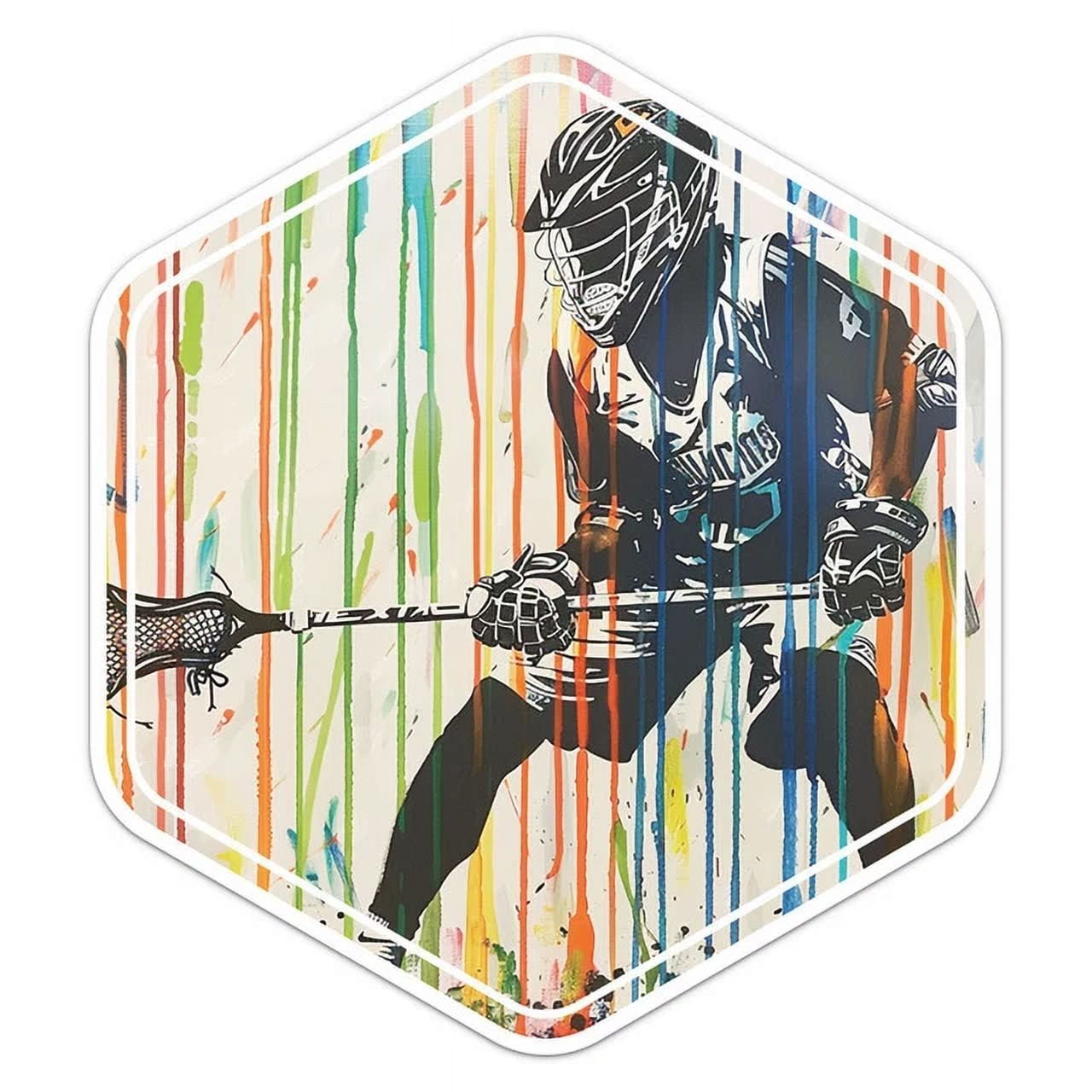 Dripping Lacrosse Sport Sticker Phone Decal Water Bottle Stickers Car ...