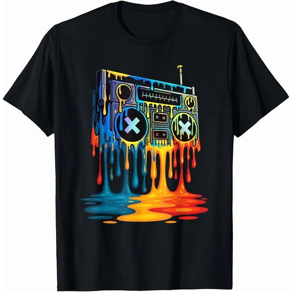 Dripping Paint Boombox Old School Hip Hop Urban Streetwear Culture ...