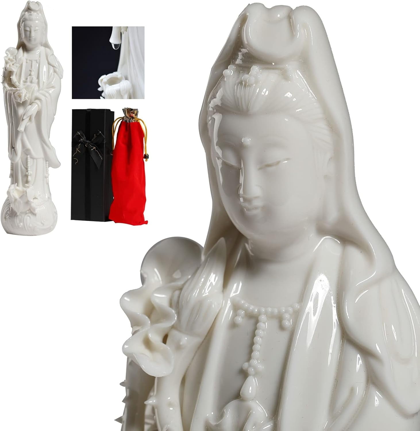 Dripping Water Guan Yin Statue - Handmade Quan Yin Statues, Kwan Yin ...