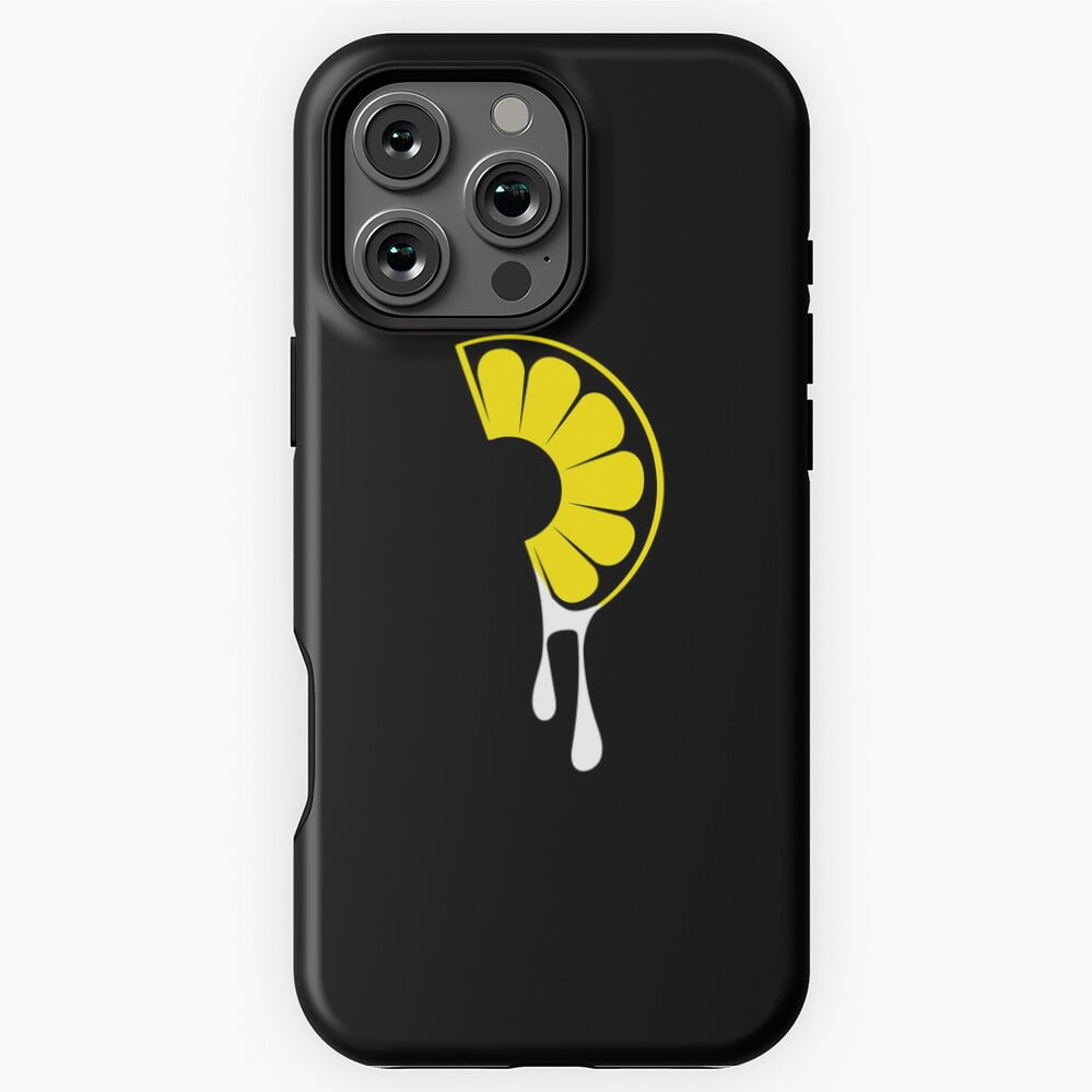 Drippy Lemon Melting Fruit Pop Art Phone Case for iPhone 16 15 14 13 12 ...
