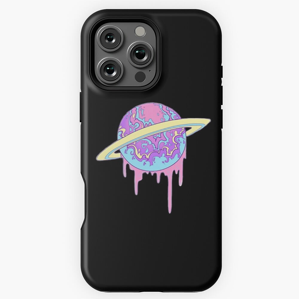 Drippy Saturn Fun Cartoon Pop Art iPhone Case 17 through 11 Pro Max ...