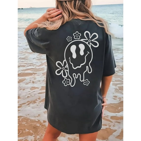 Drippy Smile T-Shirt - Walmart.com