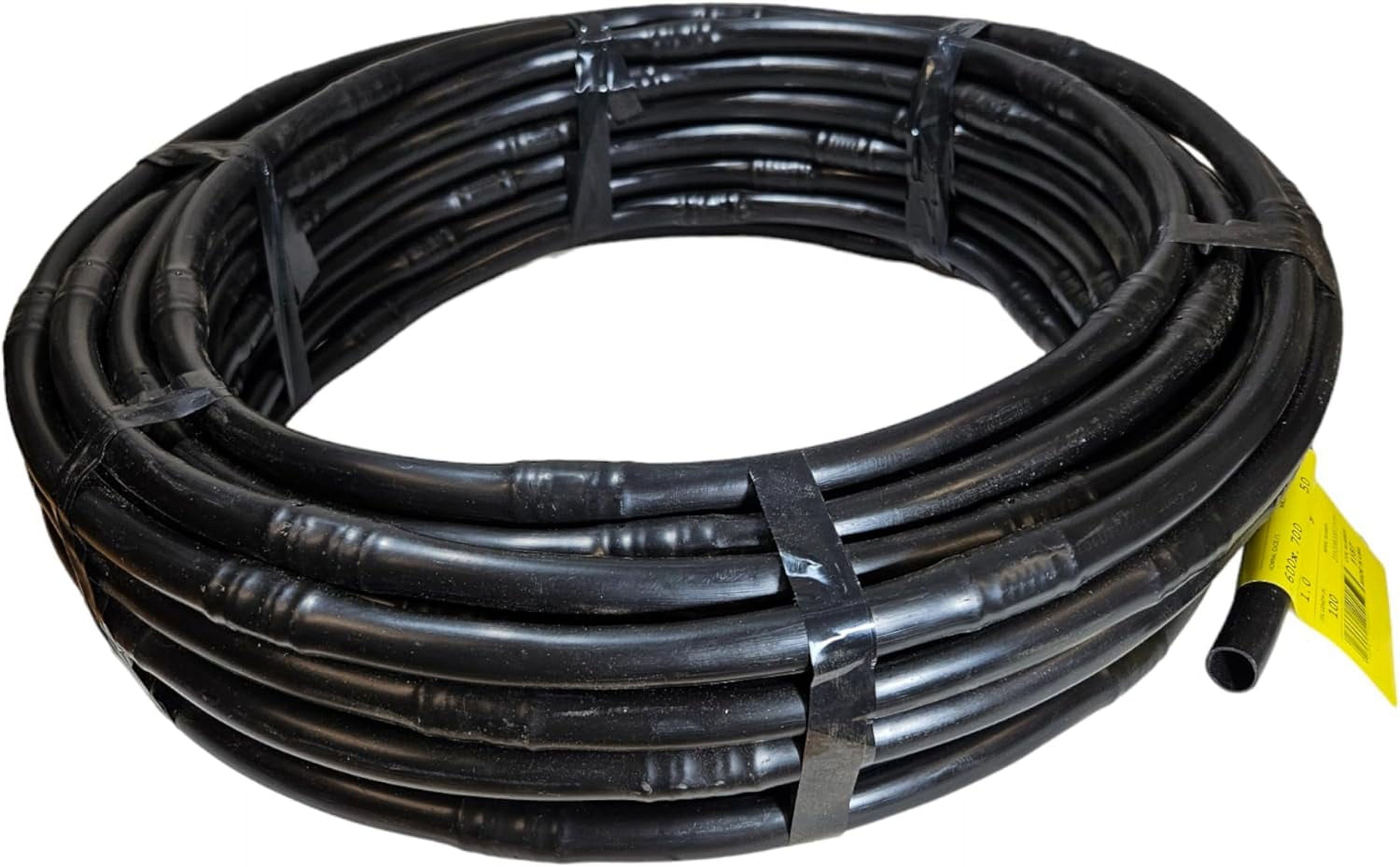 Dripworks Drip Irrigation Tube 100' Roll, Black (1/2" Drip Emitter ...