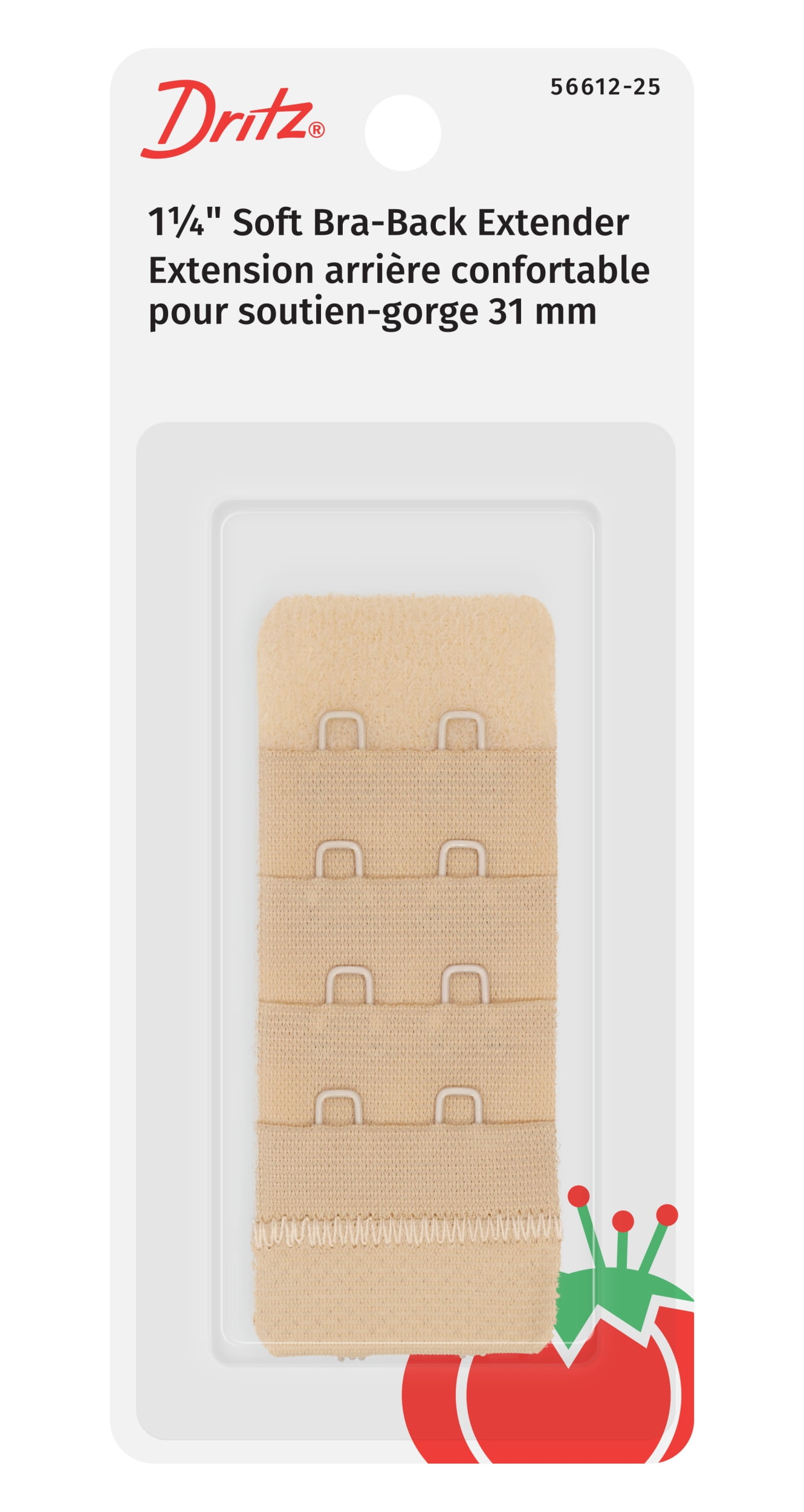 Dritz 1.25" Beige Soft Bra-Back Extender, 1 Each - Walmart.com