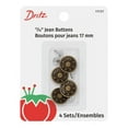 Dritz 11/16" No Sew Jean Buttons, 4 Count - Walmart.com