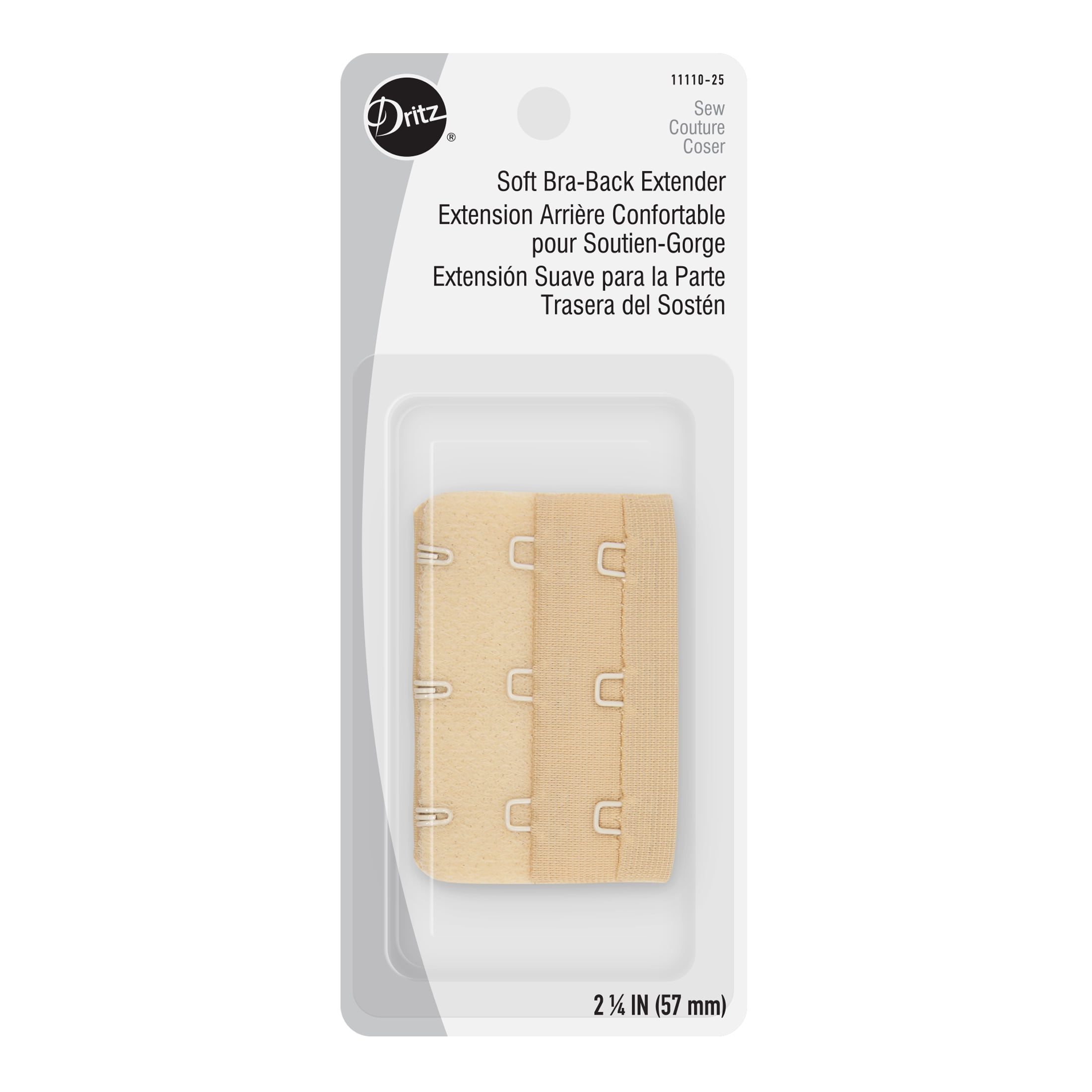 Dritz 2.25 Inch Beige Soft Bra-Back Extender, 1 - Walmart.com