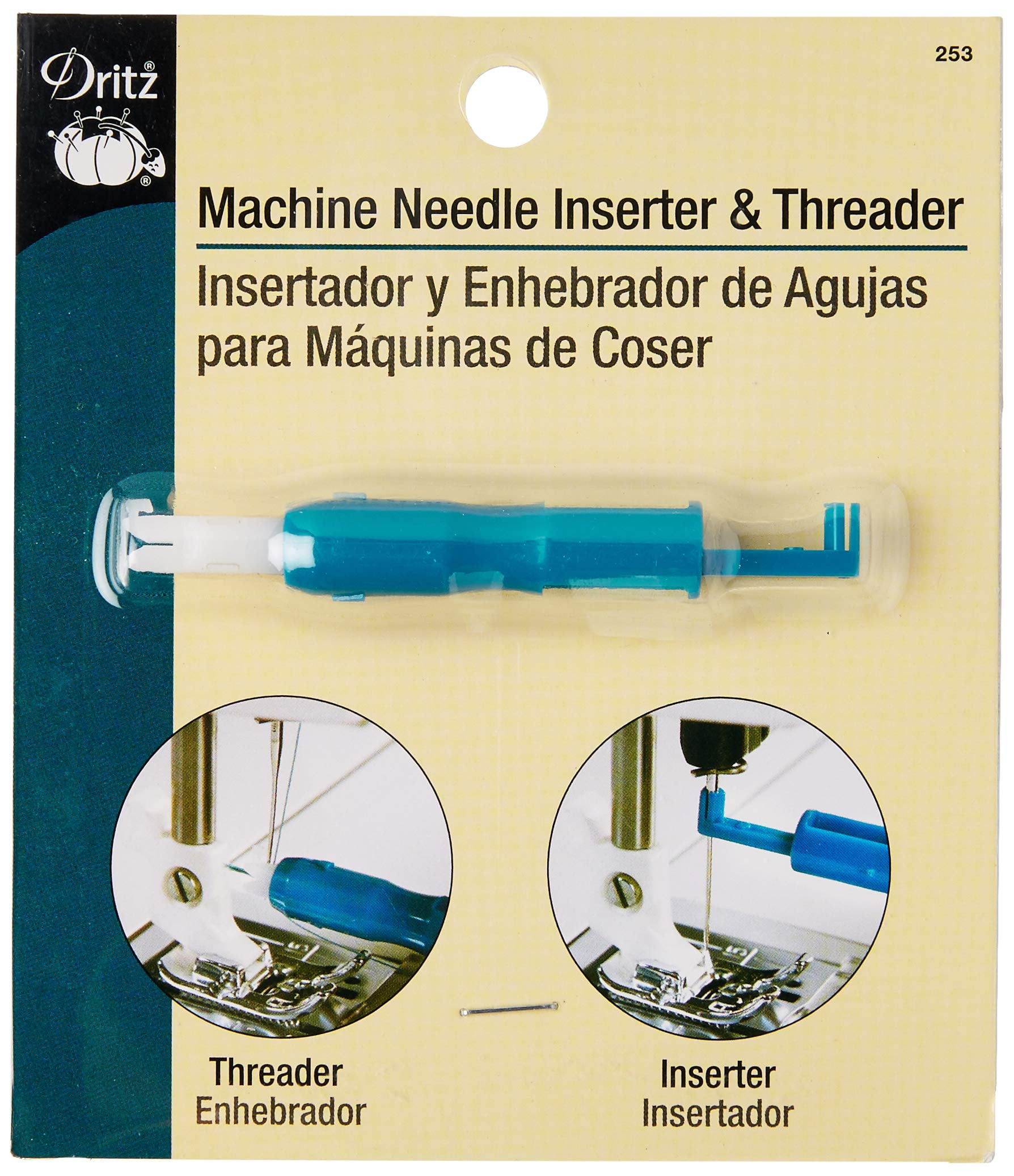 Dritz 253 Machine Needle Inserter & Threader for Sewing C33 - Walmart.com