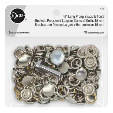 Dritz Heavy Duty Snaps Size 24 Gunmetal 7pc - Walmart.com