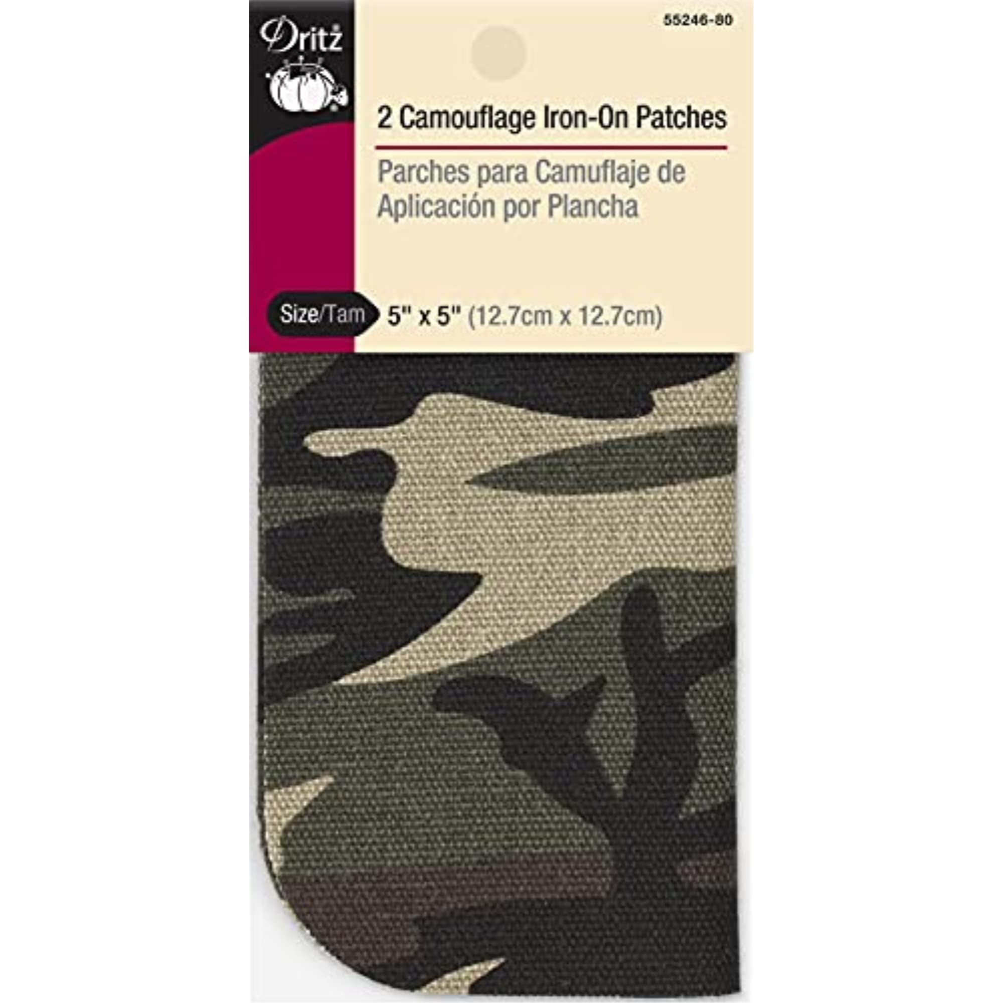 Camouflage Iron-On Patches, Green (2ct), Dritz - Walmart.com