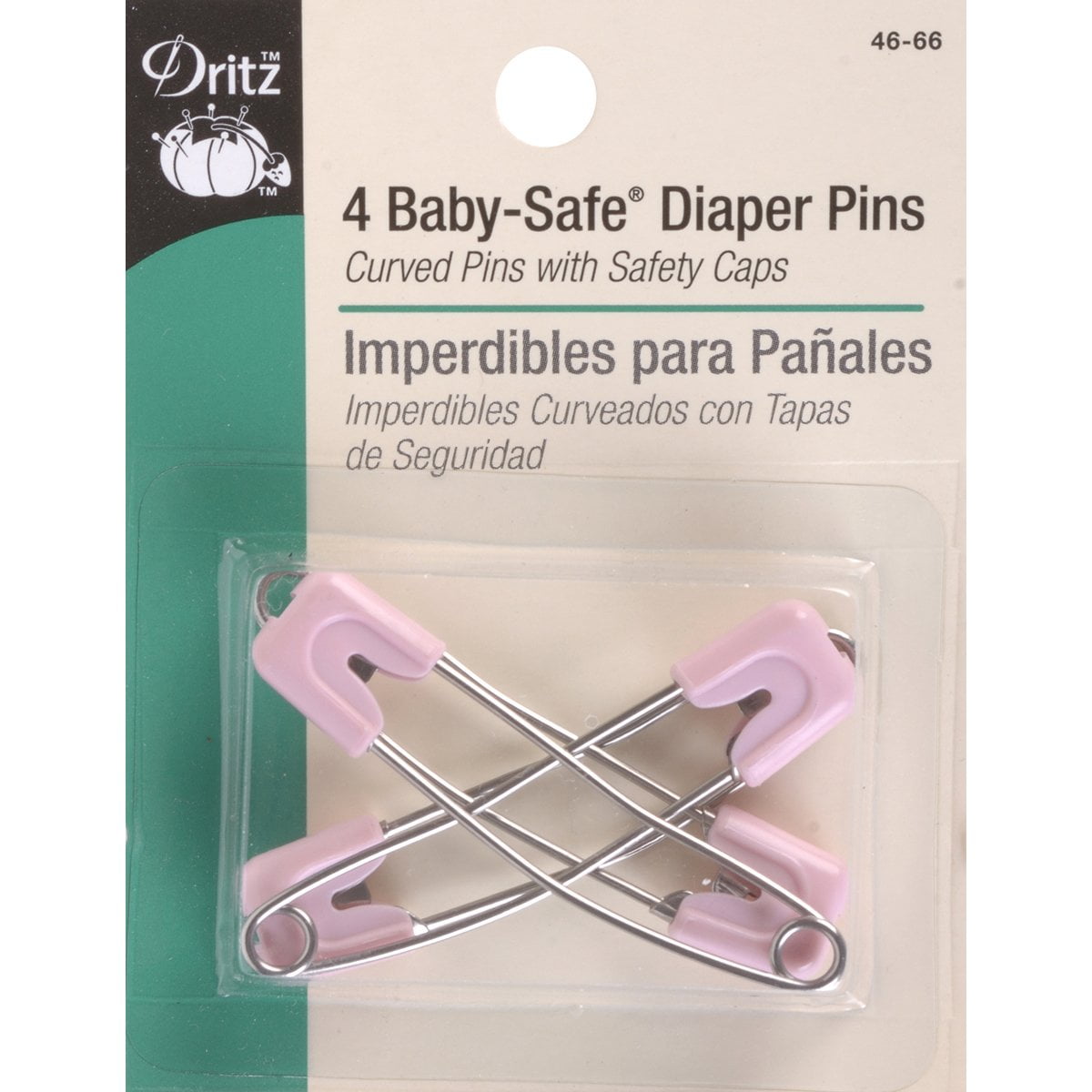 Dritz Baby Safety Cloth Diaper Pins, 4-Pack, Pink - Walmart.com