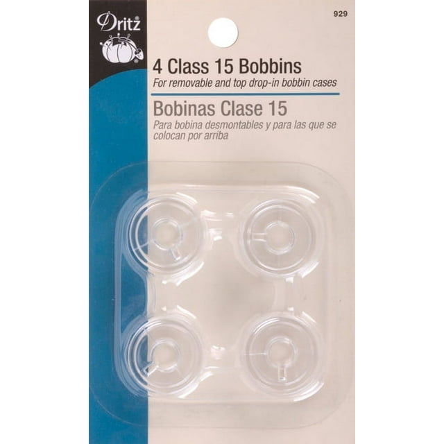 Dritz Class 15 Bobbins 4/Pkg-Plastic - Walmart.com