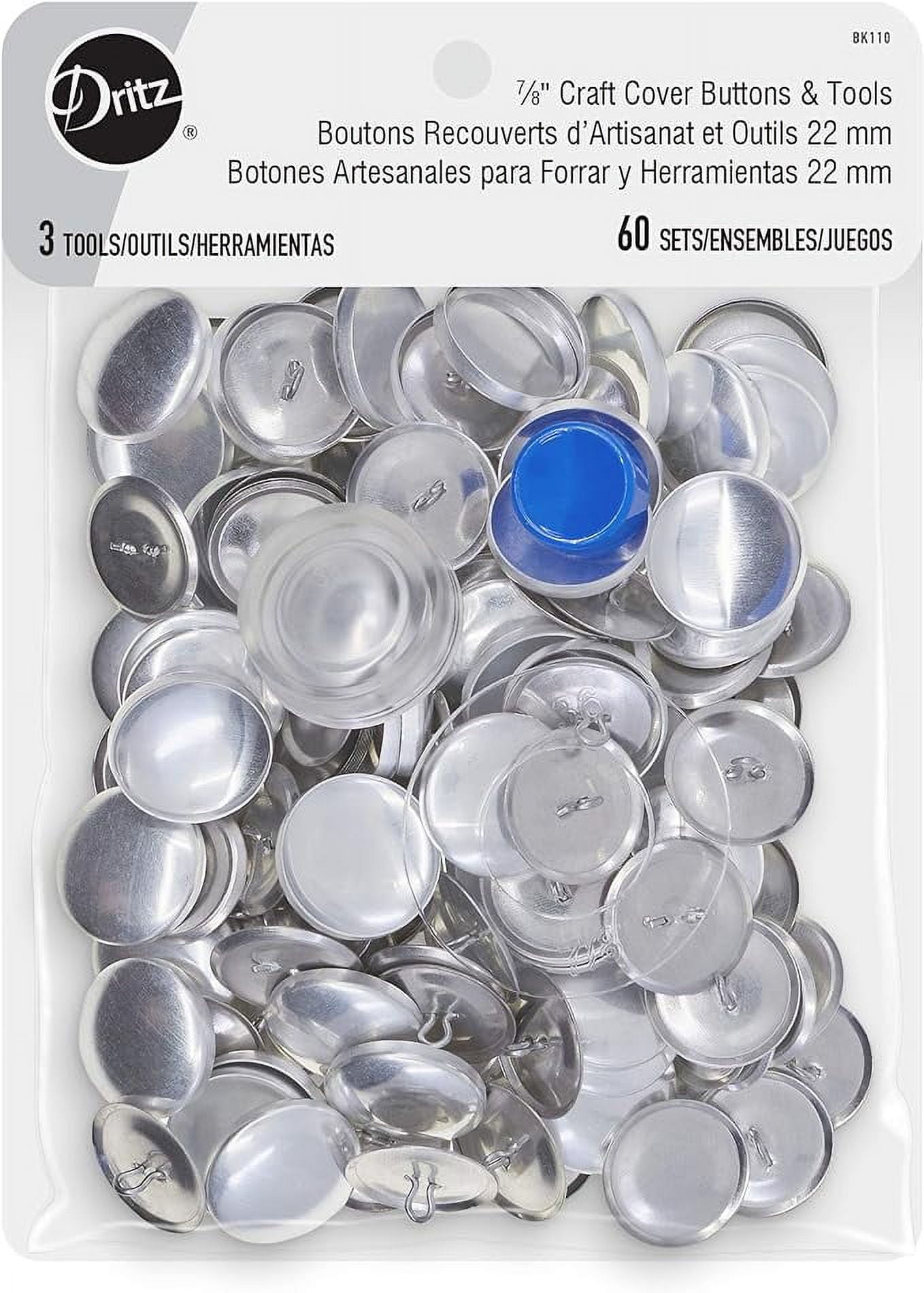 Dritz Cover Button Kit Size 36 Includes Template, Tools & Buttons ...