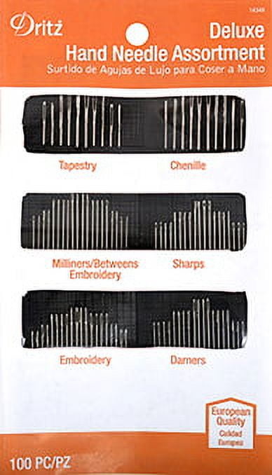Dritz Deluxe Hand Needle Assortment, 100 Piece - Walmart.com